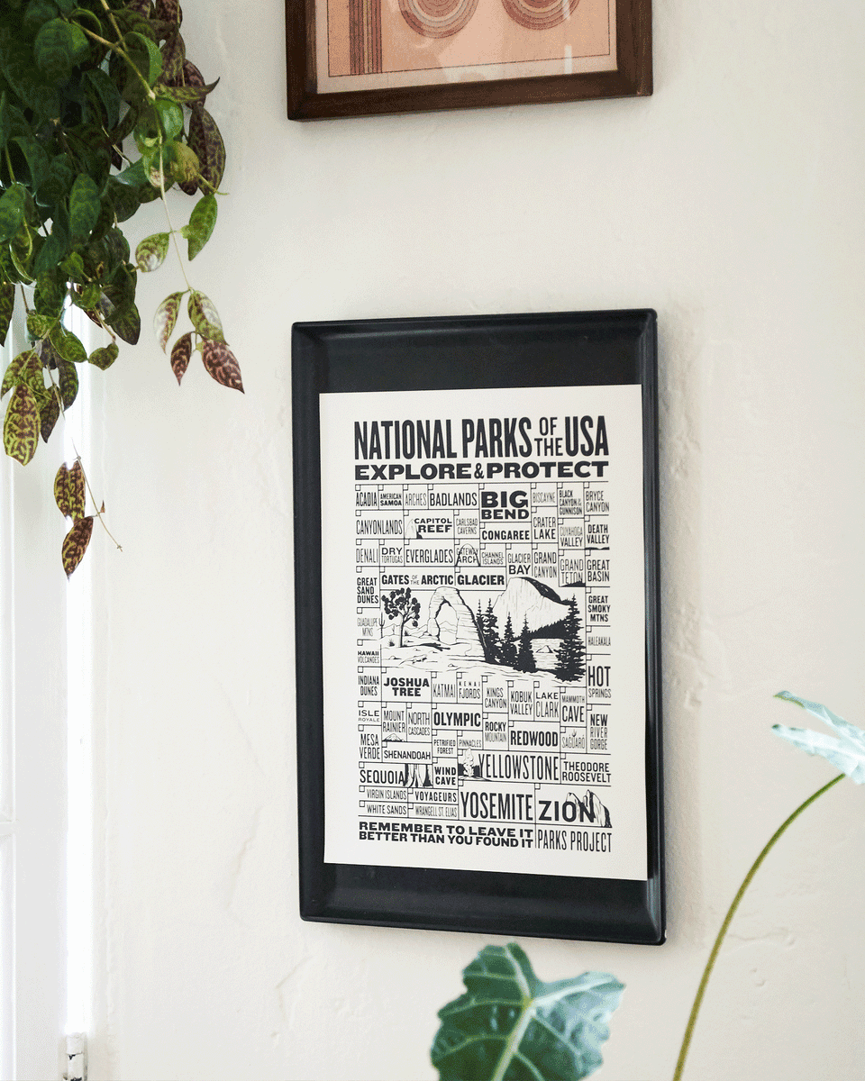 PARKS PROJECT National Parks of The USA Checklist Poster | AP402002 ...
